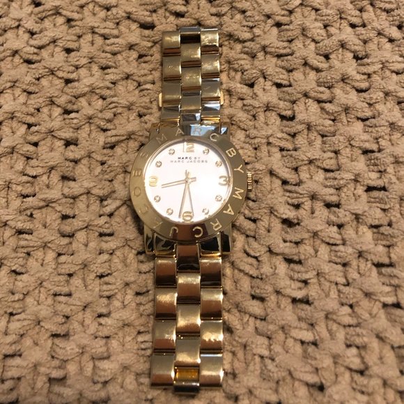 Marc Jacobs | Accessories | Marc By Marc Jacobs Gold Mini Amy Watch ...